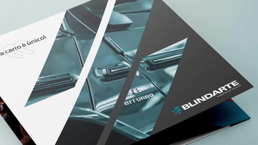 Folder institucional para a Blindarte | Ideia Perfeita - Criação de ...